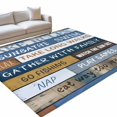 Area Rug 5x7ft Funny Family Rules Educational Washable Area Rugs for ...