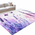 Area Rug 5x7ft Purple Blue Lavender Washable Area Rugs for Living Room ...
