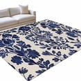 Area Rug 5x7ft Retro Flower Pattern Washable Area Rugs for Living Room ...