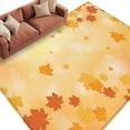 Area Rug 5x8ft, Autumn Orange Maple Leaf Thanksgiving Washable Rugs for ...