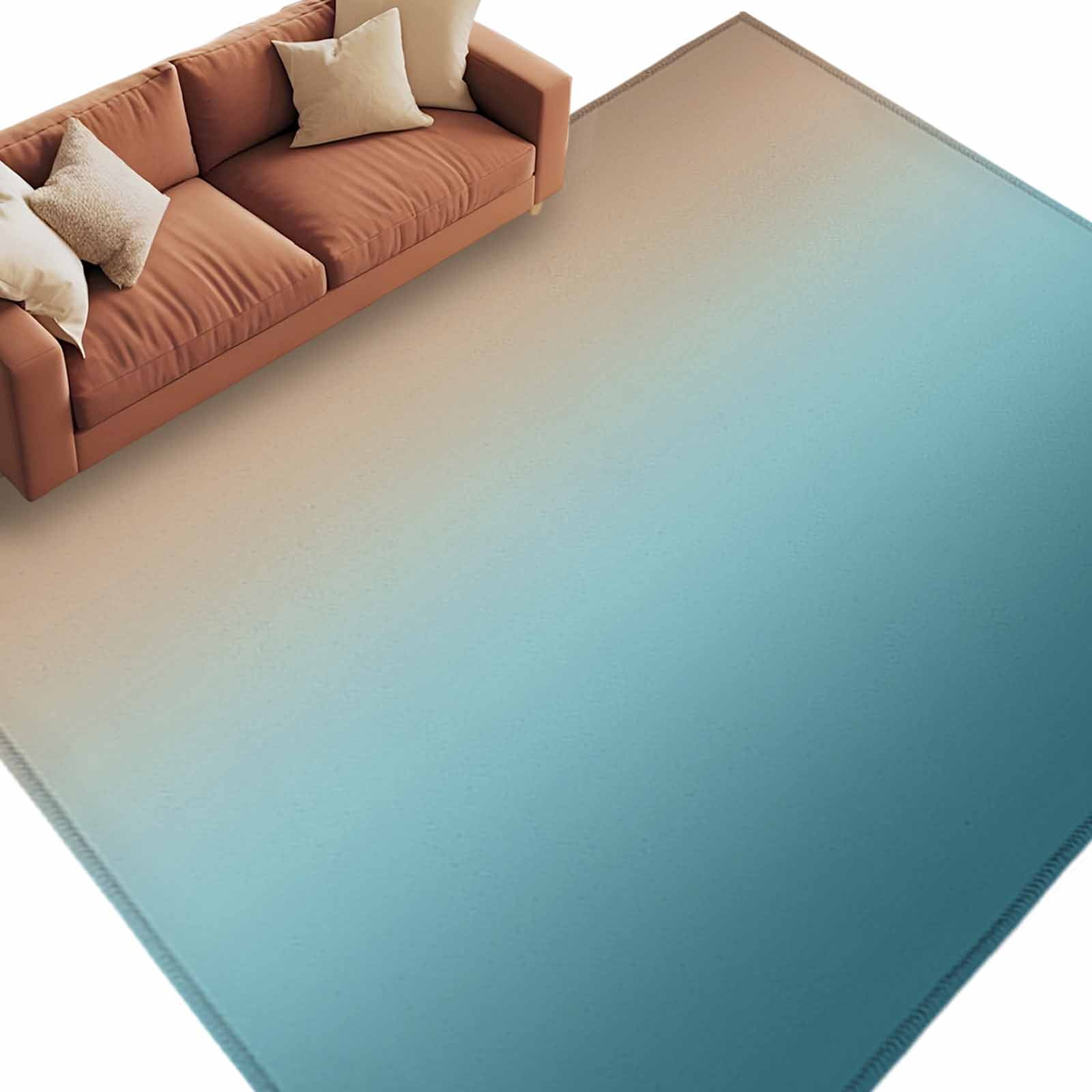 Area Rug 5x8ft, Gradient Color Washable Rugs for Living Room Bedroom ...