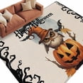Area Rug 5x8ft, Halloween Owl Pumpkin Ghost Washable Rugs for Living ...