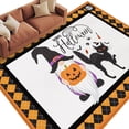 Area Rug 5x8ft, Happy Halloween Gnome Cat Washable Rugs for Living Room ...