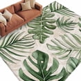 Area Rug 5x8ft, Tropical Green Monstera Washable Rugs for Living Room ...