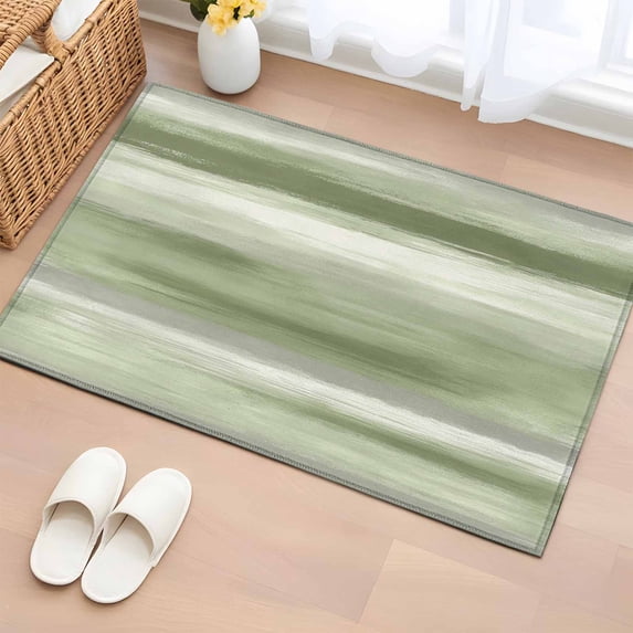 Area Rug Abstract Sage Green Gradient Rectangle Area Rugs Washable Rug ...
