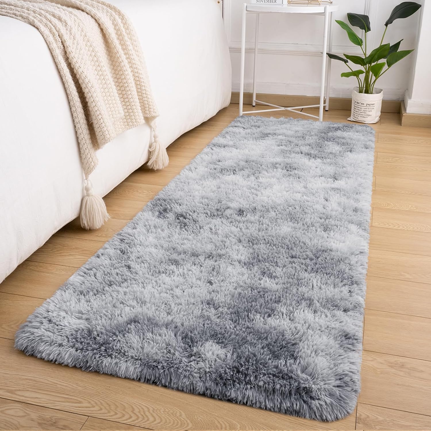 Area Rug for Bedroom, 2x6 Feet Runner Rug Plush Fluffy Rug for Living ...