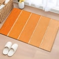 Area Rug Bright Orange Ombre Wooden Board Soft Rectangle Area Rugs ...