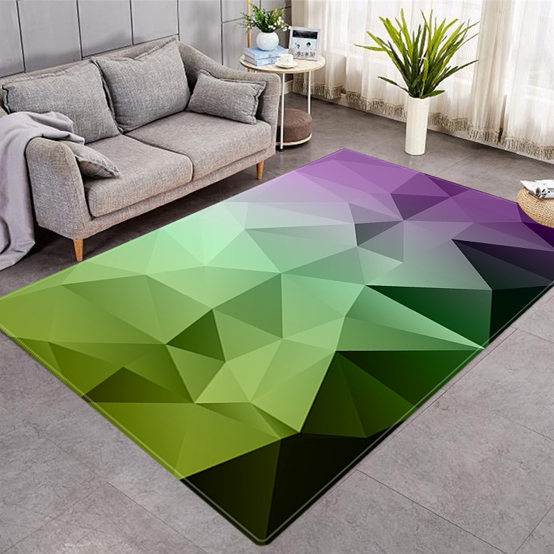 Area Rug Carpets For Living Room Modern Geometric 3D Printed Rugs For ...