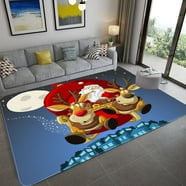 Santa's Big Night Holiday Haven Area Rug Perfect for Festive Décor in ...