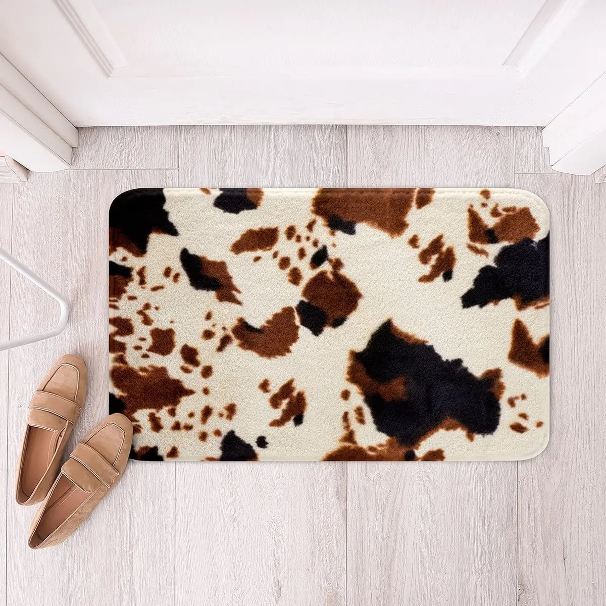 Area Rug Cow Print Rug Rustic Farm Animal Carpet for Boys Girl Cowboy ...