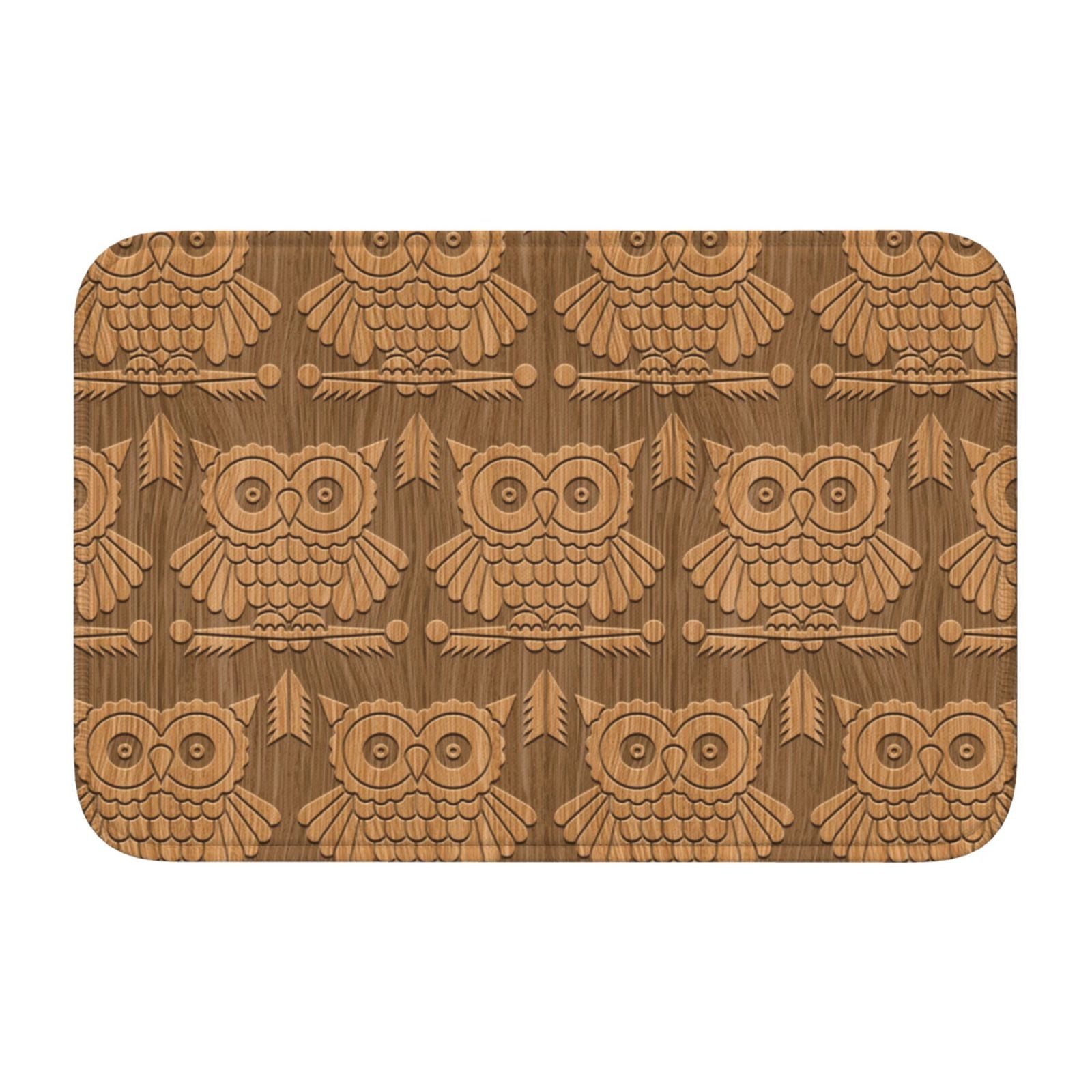 Area Rug Door Mat Indoor Outside Entrance, Tribal Owl Print Outdoor Rug ...