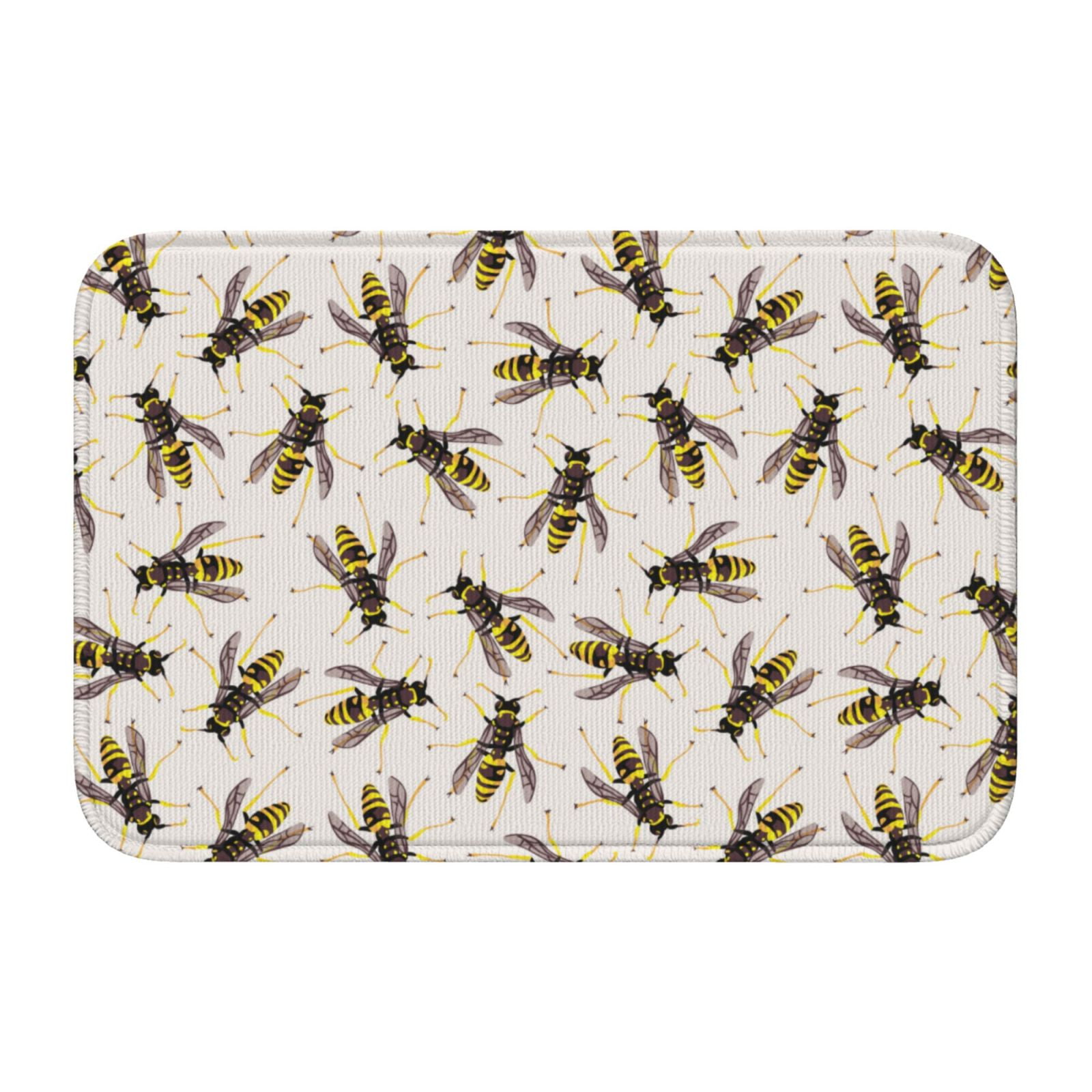 Area Rug Door Mat Indoor Outside Entrance, cool bees print Outdoor Rug ...