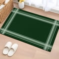 Area Rug Forest Green and White Plaid Rectangle Area Rugs Washable Rug ...