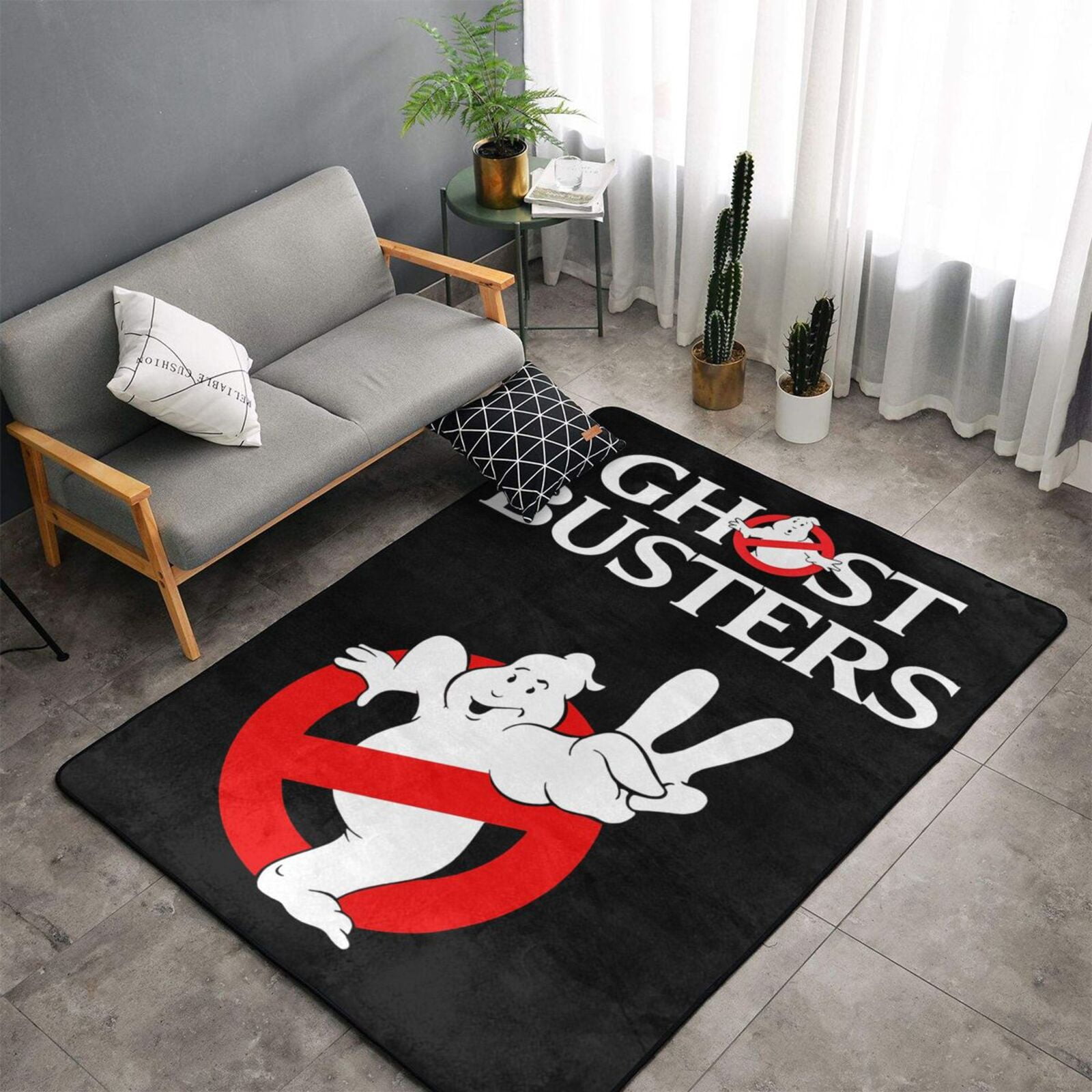 Area Rug Ghostbusters Living Room Carpet Bedroom 5x3 Feet Rug Flannel ...