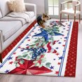 Area Rug Independence Day Stars American Flag Rectangle Area Rugs ...