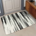 Area Rug Indoor Outdoor 47.2"x63",Black Gray White Absorbent Non Slip ...