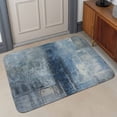 Area Rug Indoor Outdoor 47.2"x63", Blue Absorbent Non Slip Accent ...
