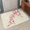 Area Rug Indoor Outdoor 47.2"x63",Cherry Blossoms Absorbent Non Slip ...