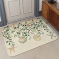 Area Rug Indoor Outdoor 47.2"x63",Green Coastal Absorbent Non Slip ...
