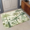 Area Rug Indoor Outdoor 47.2"x63", Green Palm Trees Absorbent Non Slip ...