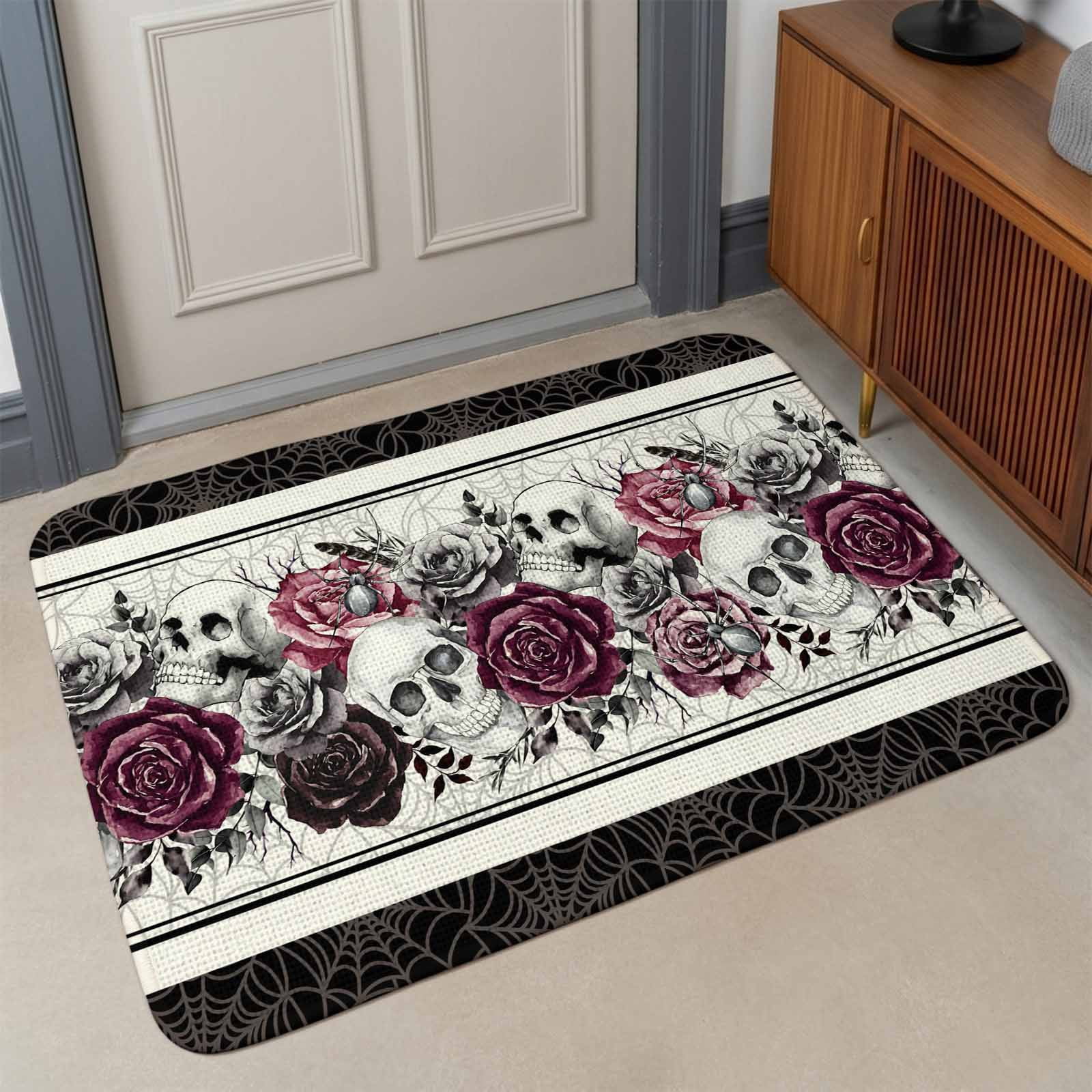 Area Rug Indoor Outdoor 47.2"x63", Halloween Absorbent Non Slip Accent ...