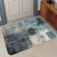 Area Rug Indoor Outdoor 47.2"x63",Navy Blue Grey Absorbent Non Slip ...
