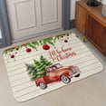 Area Rug Indoor Outdoor 47.2"x63",Red Christmas Absorbent Non Slip ...
