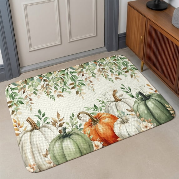 Area Rug Indoor Outdoor 47.2"x63", Thanksgiving Absorbent Non Slip ...