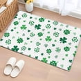 Area Rug Irish St. Patrick's Day Green Clovers Soft Rectangle Area Rugs ...