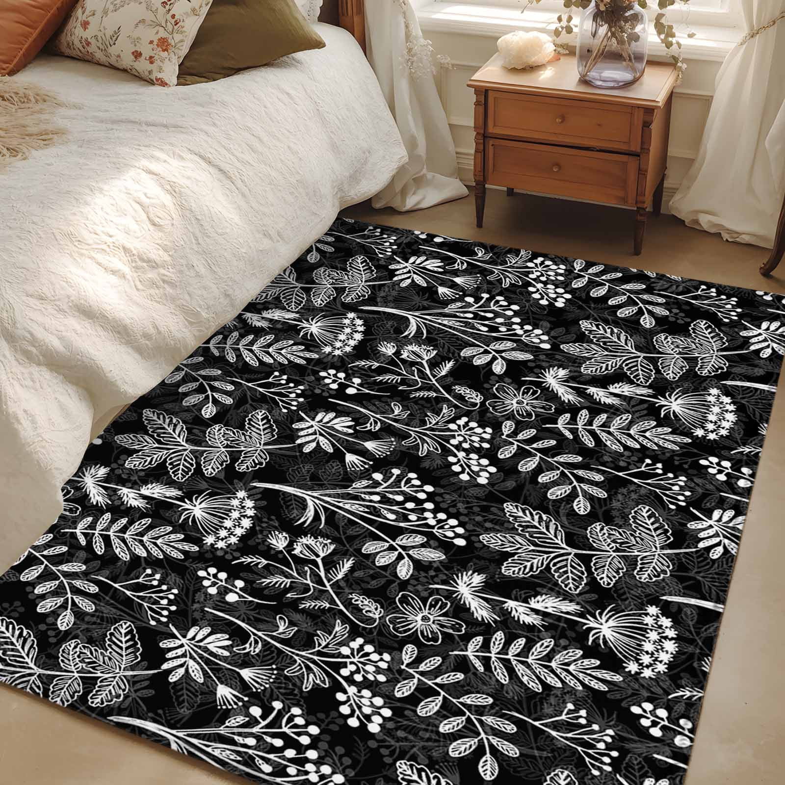 Area Rug for Living Room, Dandelion Non-Slip Indoor Large Carpet for ...