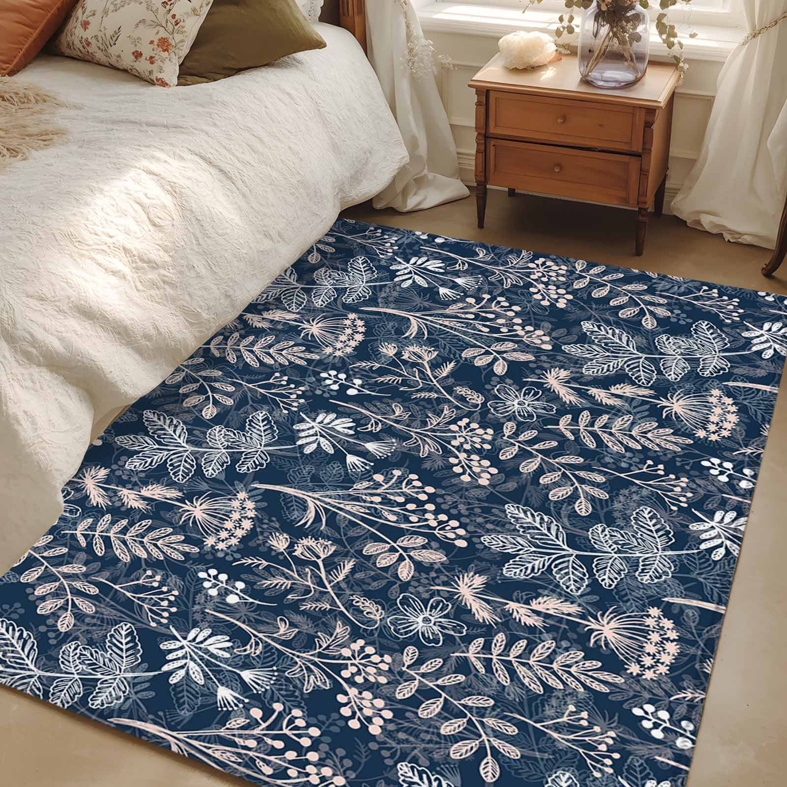 Area Rug for Living Room, Dandelion Non-Slip Indoor Large Carpet for ...