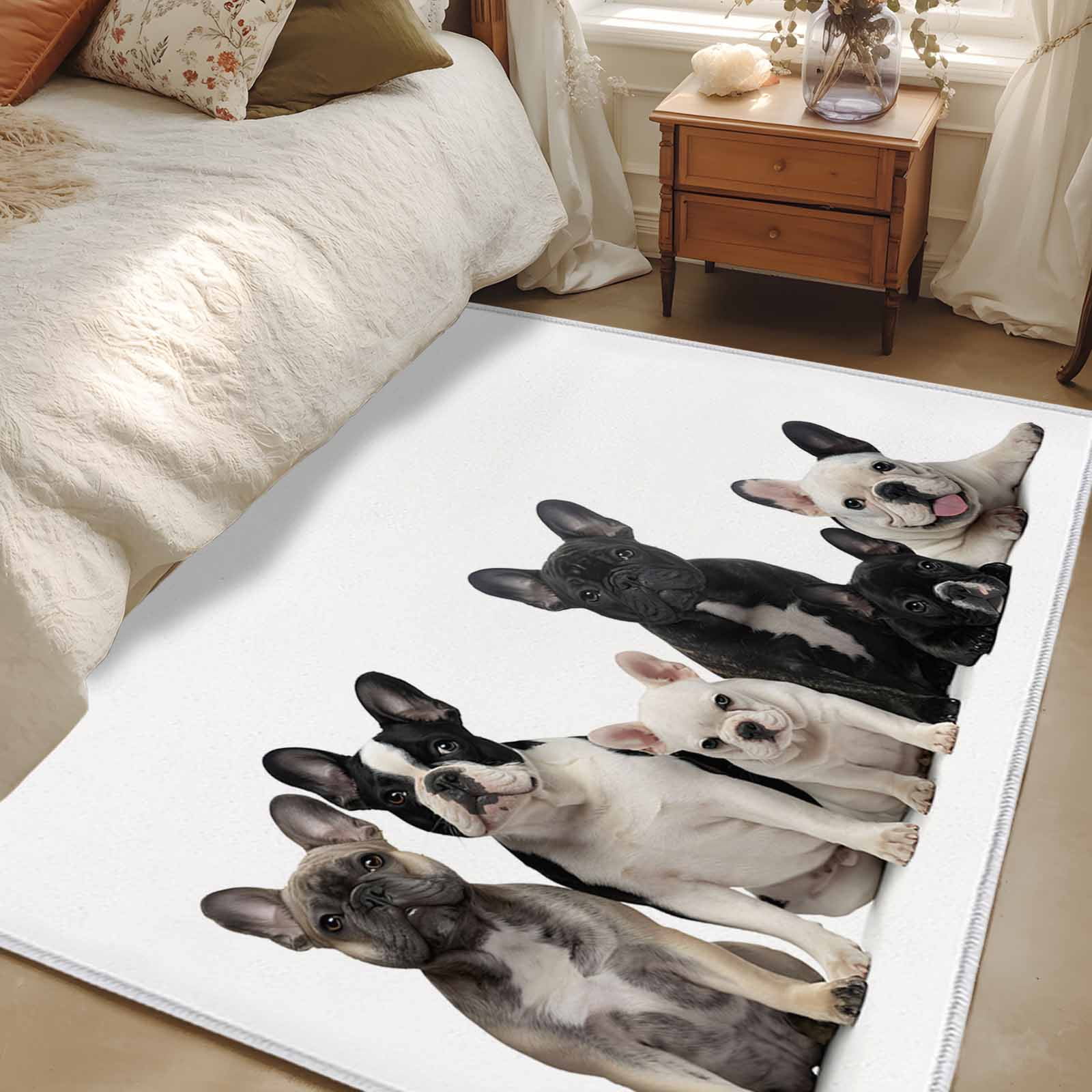 Area Rug for Living Room, Dogs Non-Slip Indoor Large Carpet for Bedroom ...