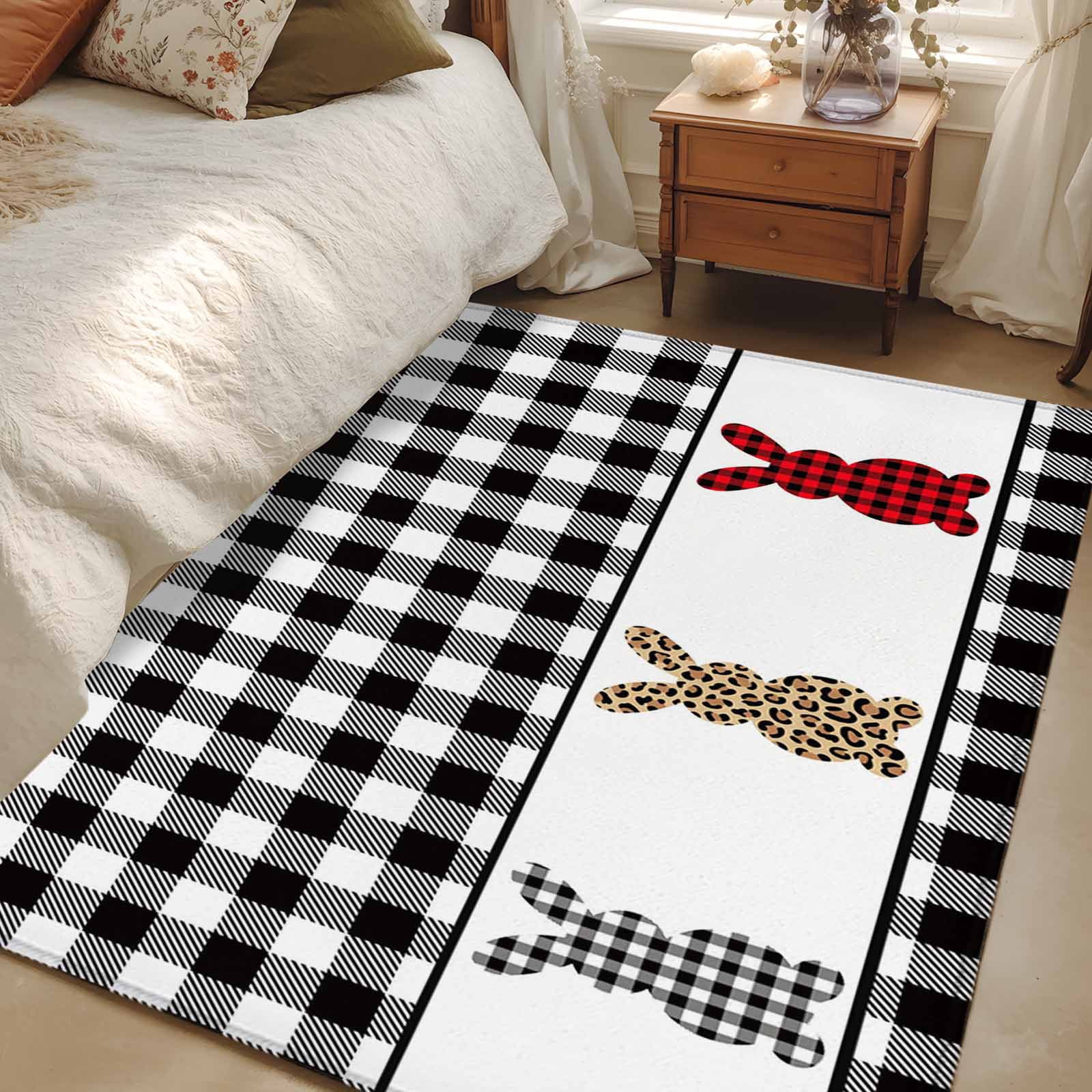 Area Rug for Living Room, Easter Non-Slip Indoor Large Carpet for ...
