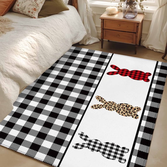 Area Rug for Living Room, Easter Non-Slip Indoor Large Carpet for ...