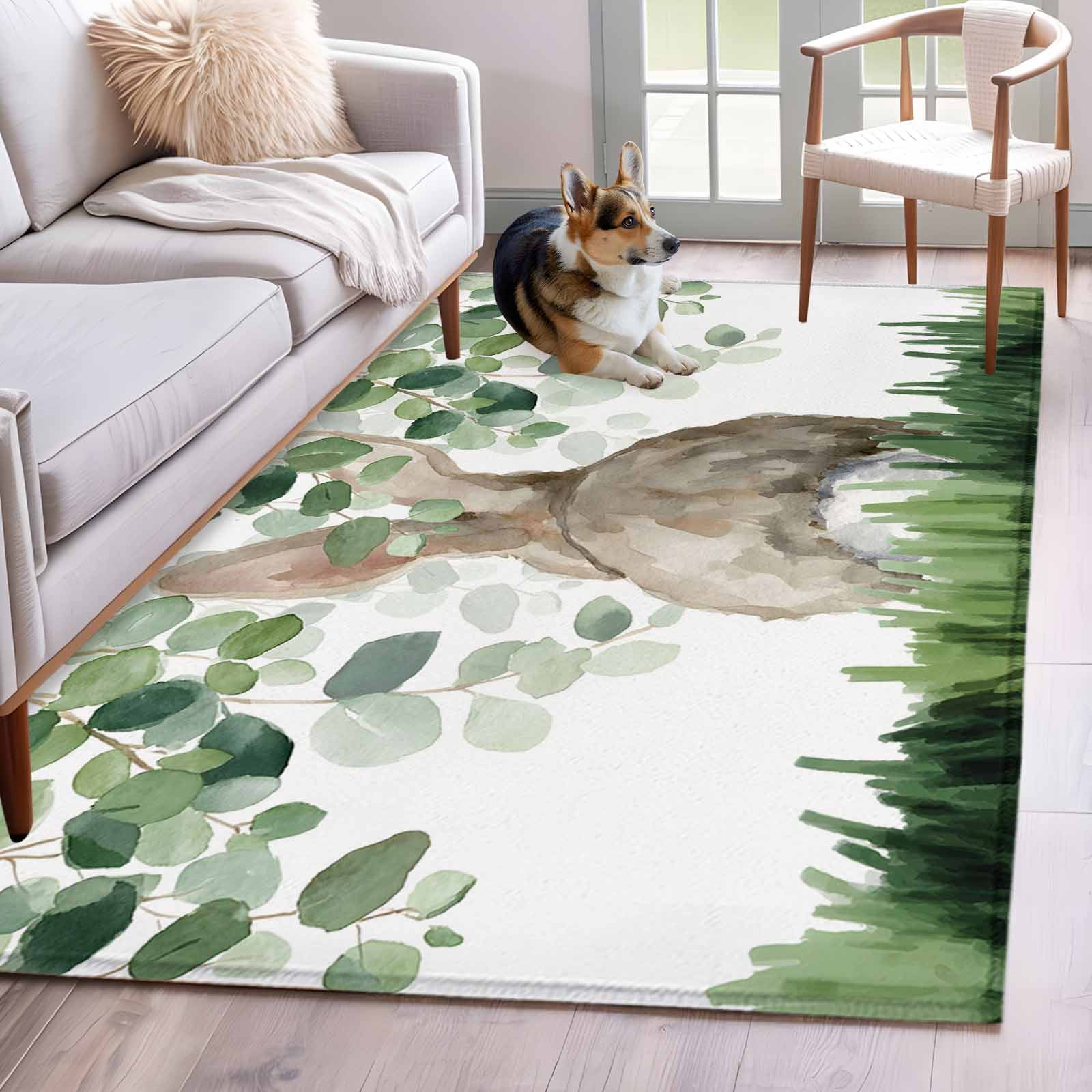 Area Rug for Living Room, Easter Non-Slip Indoor Large Carpet for ...