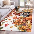 Area Rug for Living Room, Fall Gnomes Non-Slip Indoor Large Carpet for ...