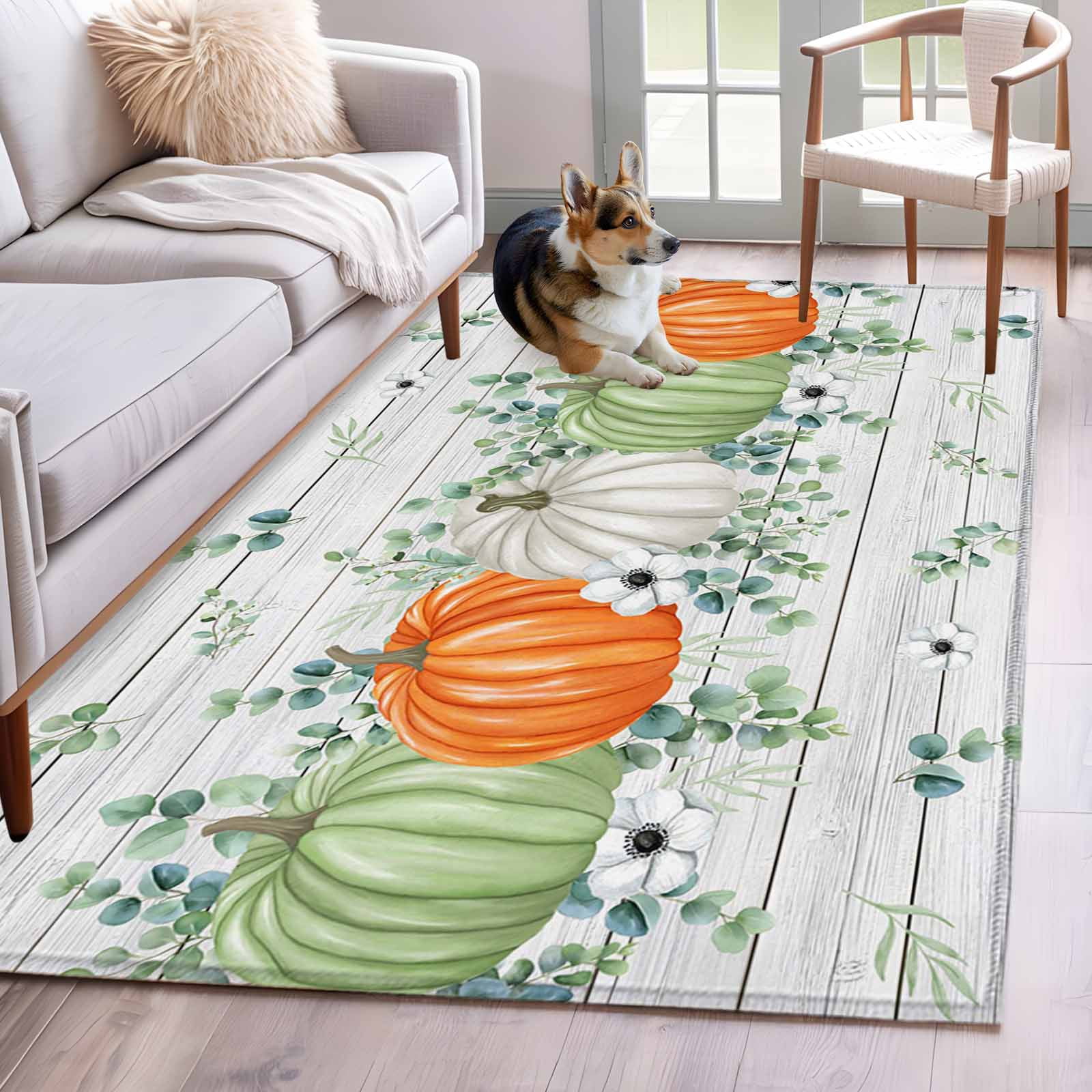 Area Rug for Living Room, Fall Non-Slip Indoor Large Carpet for Bedroom ...