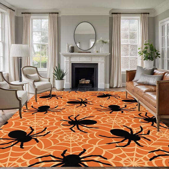 Area Rug for Living Room, Halloween Non-Slip Indoor Large Carpet for ...