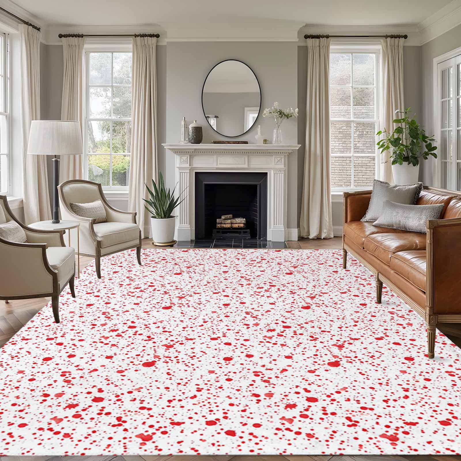Area Rug for Living Room, Halloween Non-Slip Indoor Large Carpet for ...