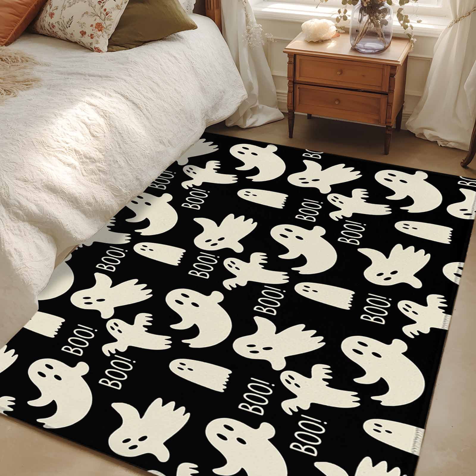 Area Rug for Living Room, Halloween Non-Slip Indoor Large Carpet for ...