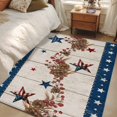 Area Rug for Living Room, Independence Day Non-Slip Indoor Large Carpet ...