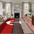 Area Rug for Living Room, Nautical Anchor Non-Slip Indoor Ex Large ...
