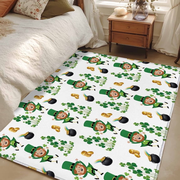Area Rug for Living Room, St. Patrick's Day Non-Slip Indoor Large ...