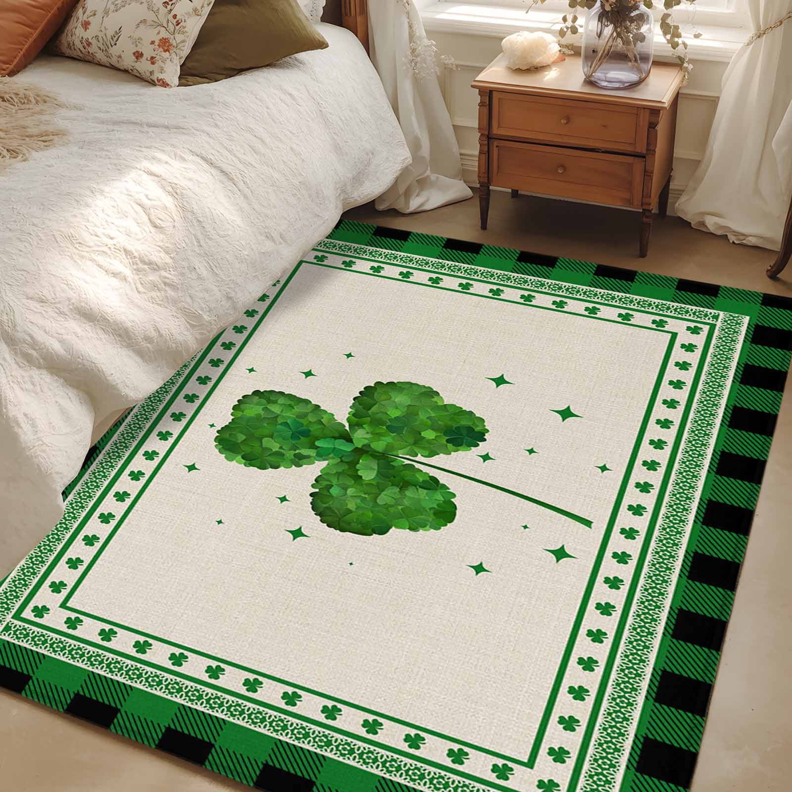 Area Rug for Living Room, St. Patrick's Day Non-Slip Indoor Large ...