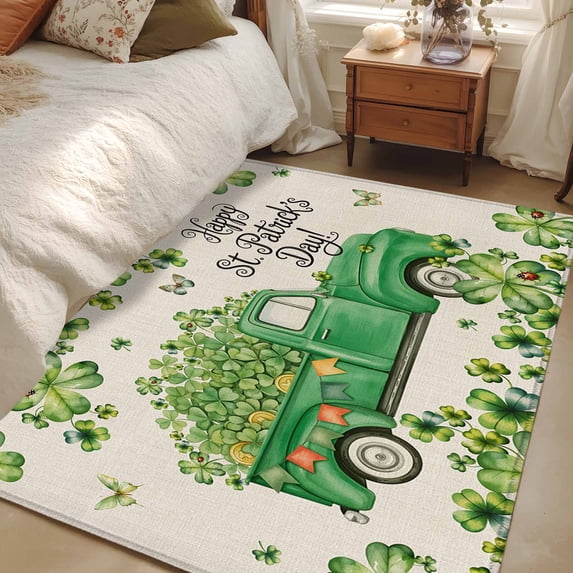 Area Rug for Living Room, St. Patrick's Day Non-Slip Indoor Large ...