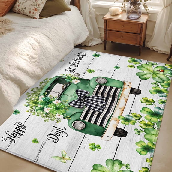 Area Rug for Living Room, St. Patrick's Day Non-Slip Indoor Large ...