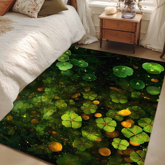 Area Rug for Living Room, St. Patrick's Day Non-Slip Indoor Large ...