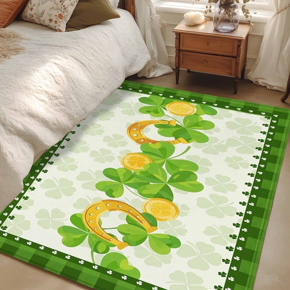 Area Rug for Living Room, St. Patrick's Day Non-Slip Indoor Large ...