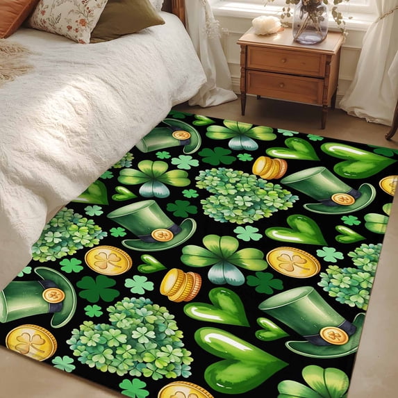 Area Rug for Living Room, St. Patrick's Day Non-Slip Indoor Large ...
