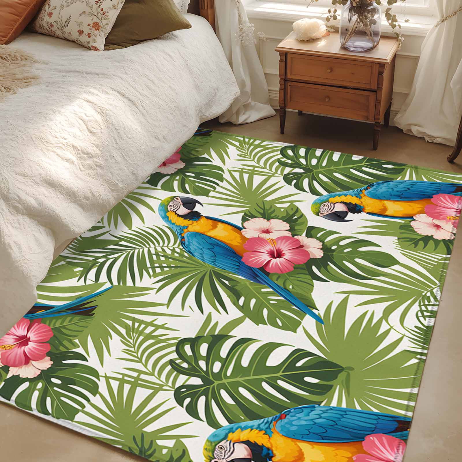 Area Rug for Living Room, Summer Non-Slip Indoor Large Carpet for ...